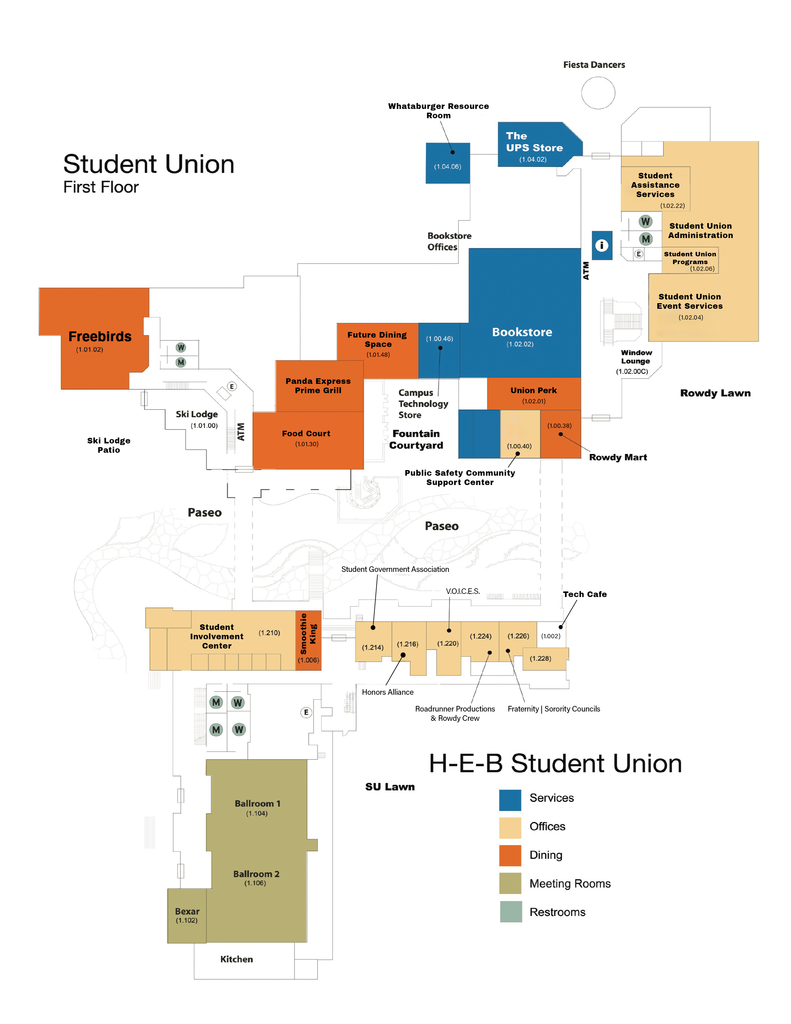 Map | Student Union | UTSA | University of Texas at San Antonio